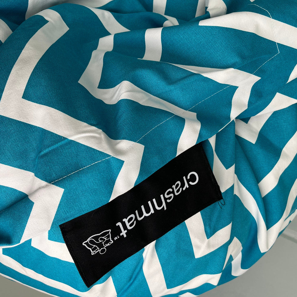 Ocean Blue ZigZag – Crashmat